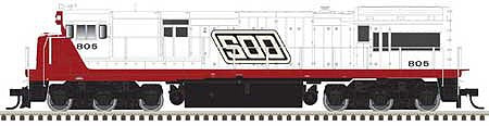 Atlas Model Railroad 10003561 HO Scale GE U30C Low Nose - Standard DC - Master(R) Silver -- Soo ...