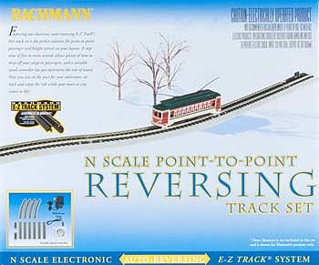 Bachmann 44847 N Scale Auto-Reversing System - E-Z Track(R) -- Nickel Silver Rail & Gray Roadbed ...