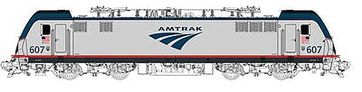 Bachmann 67401 HO Scale Siemens ACS-64 Electric - DCC and Sound -- Amtrak #607 (silver, blue ...