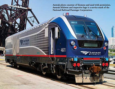 Bachmann 67902 HO Scale Siemens SC-44 Charger - WowSound(R) and DCC -- Amtrak #4611 (Midwest ...
