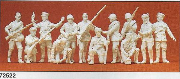 Preiser 72522 26299 Scale Military (1:72) - Soviet Union WWII - Unpainted Figures -- Infantry ...