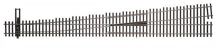 Walthers Track 948-83021 HO Scale Code 83 Nickel Silver DCC-Friendly #10 Turnout -- Left Hand ...