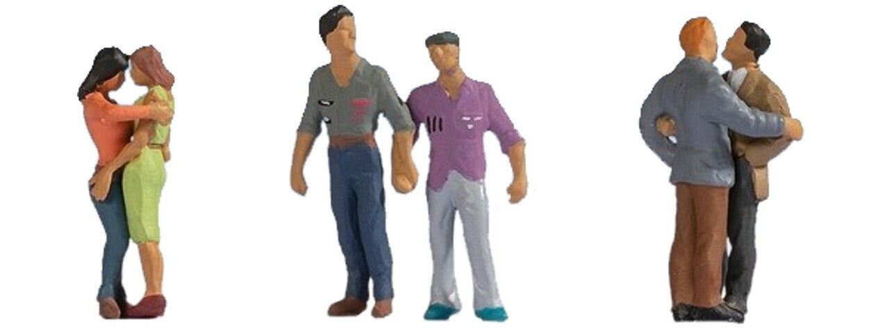 Noch 15511 HO Scale Same-Sex Couples -- 3 Couples - Black Forest® Hobby ...