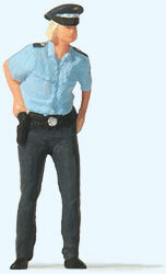 Preiser 28237 HO Scale Police Woman Individual Figure - Black Forest ...