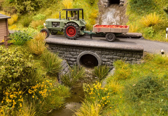 Noch 58294 HO Scale Cut-Stone Foam Pipe Culvert & 2 Walls -- Culvert: 3 ...
