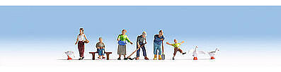 Noch 12850 HO Scale Farm/Agricultural Sounds & 6 Workers & 3 Geese ...