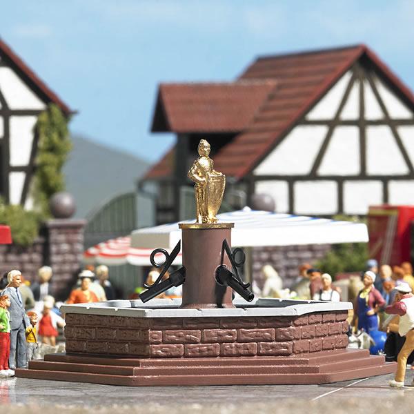 Busch 7728 HO Scale Marketplace Fountain - Kit - Black Forest® Hobby ...