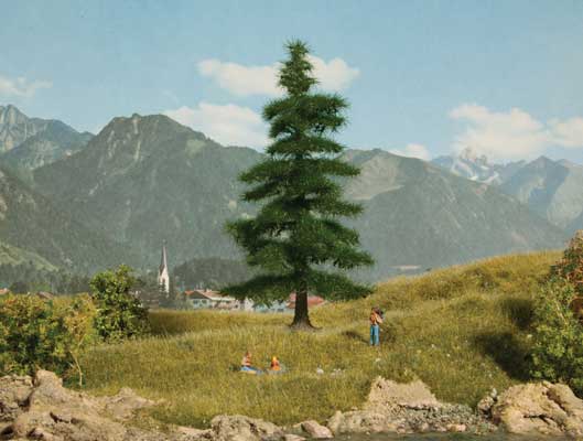 Noch 21811 HO Scale Caucasian Fir Tree -- 5-11/16" 14.5cm - Black ...