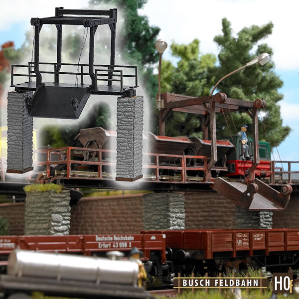Busch 12389 HOn2 Scale Feldbahn Industrial Railroad Bridge System ...