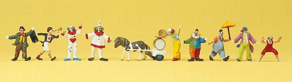 Preiser 20258 HO Scale Circus Figures -- Clowns w/Pony - Black Forest ...