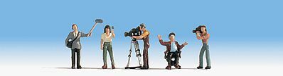 Noch 15573 HO Scale Camera Crew -- With Accessories pkg(5) - Black ...