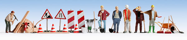 Noch 15111 HO Scale Construction Workers & Details -- 6 Figures ...