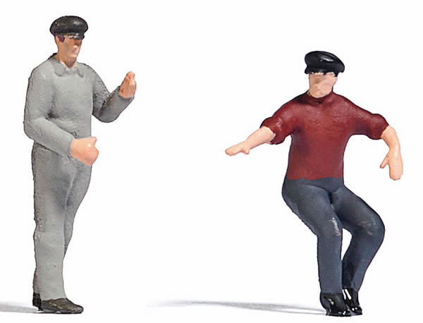 Busch 12373 HO Scale Engineer Figures - Feldbahn -- pkg(2) – Alpine ...