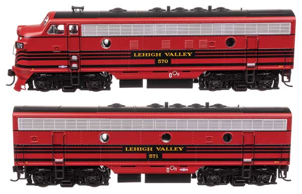 Walthers Mainline 910-11407 HO Scale EMD F7 A-B Set Standard DC LV #570 ...