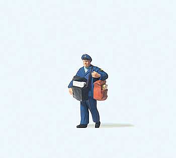 Preiser 28248 HO Scale Postman - Mailman Individual Figure - Black ...