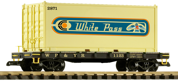 Piko 38751 G Scale WP&YR Container Car - Black Forest® Hobby Supply Co ...