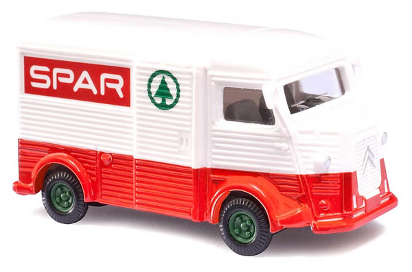 Busch 41907 HO Scale 1958 Citroen H Van - Assembled -- Spar (white, red ...
