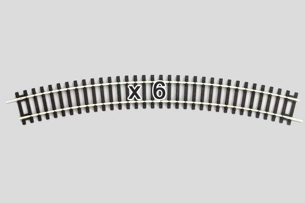 Piko 55214 HO Scale Curved Track R4/30° Box of 6 – Alpine Railworks