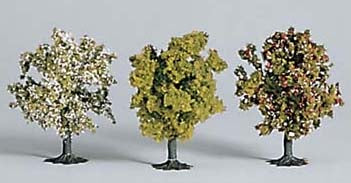 Piko 55740 HO Scale 1/87 Fruit Trees (3 Pcs) - Alpine Railworks