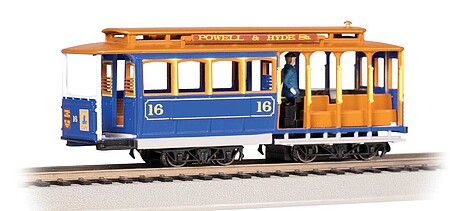Bachmann 60528 HO Scale Cable Car with Grip Man - Standard DC -- 16 ...
