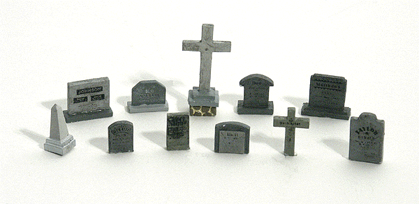 Woodland Scenics 1856 HO Scale Scenic Accents(R) -- Tombstones pkg(20 ...