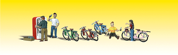 Woodland Scenics 2194 N Scale Scenic Accents(R) Figures -- Bicycle ...