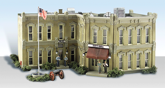 Woodland Scenics 5030 HO Scale Municipal Building - Built-&-Ready ...
