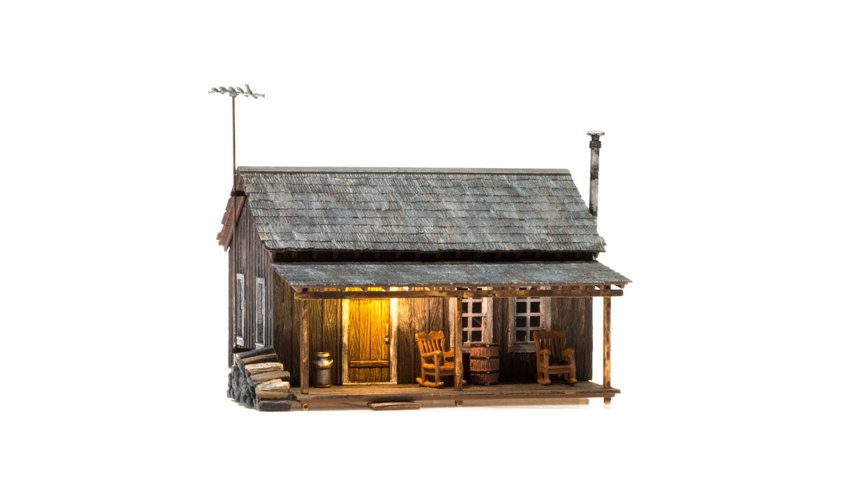 Woodland Scenics 5065 HO Scale Rustic Cabin - Built-&-Ready(R) Landmark ...
