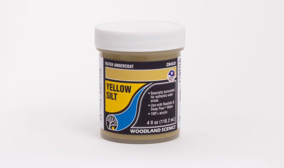 Woodland Scenics 4535 All Scale Water Undercoat - Water System - 4oz 118mL -- Yellow Silt ...