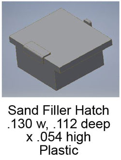 Cal Scale 733 Ho Alco Sand Filler Hatches 2Pk - Alpine Railworks