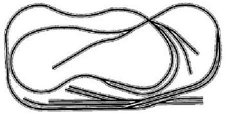 Atlas Model Railroad 11017 N Scale Code 80 Layout Package (Black Ties ...