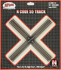 Atlas Model Railroad 2045 N Scale Code 55 Track w/Nickel-Silver Rail ...