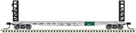 Atlas Model Railroad 50004818 N Scale GSI-GSC 48' Bulkhead Flatcar - Ready to Run - Master(R ...