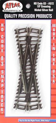 Atlas Model Railroad 572 HO Scale Code 83 Crossing - Nickel Silver with ...
