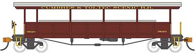 Bachmann 17433 HO Scale Open-Sided Excursion Car w/Seats - Ready to Run ...