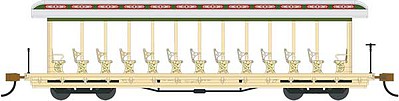 Bachmann 19344 HO Scale Jackson Sharp Open-Sided Excursion Car - Ready ...