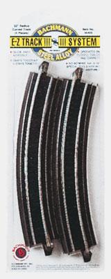 Bachmann 44403 HO Scale Curved Track w/Steel Rail & Black Roadbed - E-Z ...