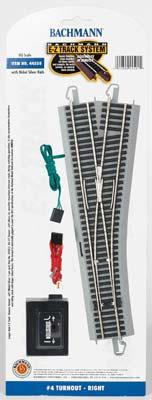 Bachmann 44558 HO Scale E-Z Track(R) w/Nickel Silver Rail & Gray ...