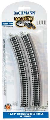 Bachmann 44852 N Scale E-Z Track(R) w/Nickel Silver Rail & Gray Roadbed ...