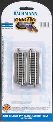 Bachmann 44856 N Scale E-Z Track(R) w/Nickel Silver Rail & Gray Roadbed ...