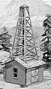 Campbell Scale Models 360 HO Scale Pump House -- 2-3/4 x 3-1/4" 6.9 x 7 ...