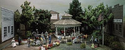 Campbell Scale Models 383 HO Scale Summer Bandstand -- 3-1/2 x 3-1/2" 8 ...