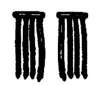 Custom Finishing 258 HO Scale MU Hoses -- Four-Hose w/Bracket pkg(2 ...