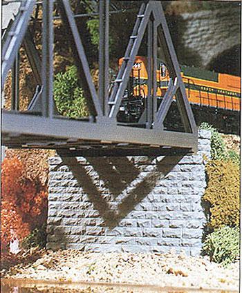 Chooch Enterprises 8450 HO Scale Double-Track Cut Stone Bridge Abutment ...