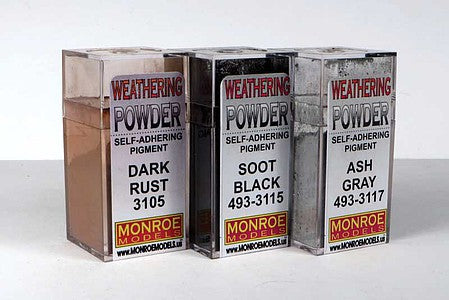 Monroe Models 2913 HO Scale Grime & Rust Weathering Powder Set -- 1 ...
