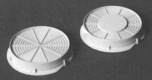 Detail Associates 2004 HO Scale Cooling Fans pkg(4) -- 48" Flat Top ...
