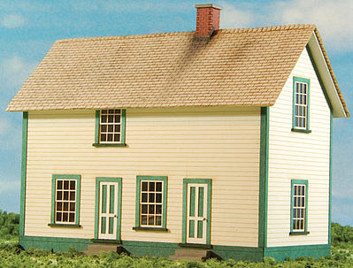 GCLaser 19092 HO Scale Crew Dwelling -- Kit - 4-7/8 x 3-5/8 x 4" 12.4 x ...