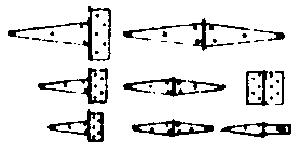 Grandt Line 3508 O Scale Hinge Assortment -- 2 Sets - Alpine Railworks