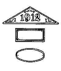 Grandt Line 3532 O Scale Building Date Plaques -- With Numbers - Alpine ...