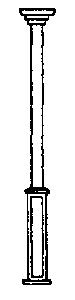 Grandt Line 3536 O Scale Square Porch Posts -- 97" High - Alpine Railworks